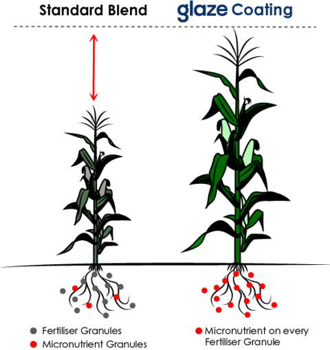 Micronutrients - Precision Fertiliser Coatings - Glaze